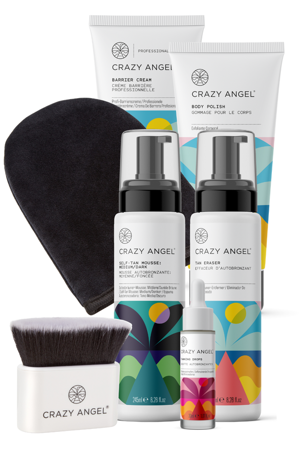 Tanning Essentials Kit | The Essential Self-Tan 7 Piece Set | Crazy Angel